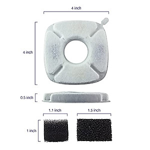 PET STANDARD Water Filters, Compatible with VEKEN® 95oz/2.8L Fountain, Pack of 12