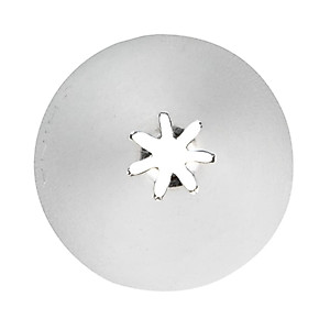 Restaurantware Pastry Tek Decorating Tip Star 1 Reusable Star Piping Tip - #30 Dent-Resistant Stainless Steel Closed Star Tip Dishwasher-Safe Decorate Cupcakes Cakes or Cookies