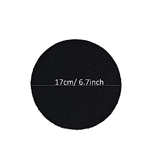 6.7" Kitchen Compost Bin Filter 6 Pack Carbon Filter Extra Thick 0.4"（10mm Replacement Filter Countertop Home Bucket