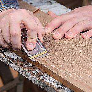 AccuTec Pro 0.012" Aluminum Backed Single Edge Razor Blades - Includes 100 Heavy Duty Carbon Steel Utility Blades - For General Use and Industrial Applications - APBL-7001