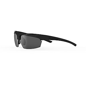 Tifosi Jet - Interchangeable Sport Sunglasses (Matte Black (Smoke/AC Red/Clear))