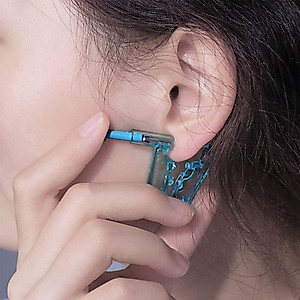 1 pcs Ear Piercing Tool,Disposable Nose Ear Piercing Tool Stainless Steel Ear Piercer Machine for Men Women (C)