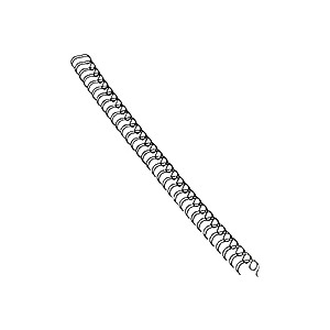 Fellowes 5255401 Double-Loop Wire Binding Combs, 1/2-Inch, 100 Sht Cap,25/PK, BK