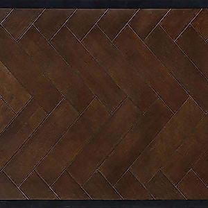 LALUZ Storage Cabinet, Multifunction Free Standing 2 Tier Cupboard with Double Door & Shelf for Living Room, Corridor, Brown