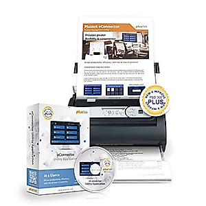 Plustek PSD300 Plus Document Scanner with ADF, Directly scan to Cloud, SharePoint, Office 365 and Built-in Barcode Recognition Function