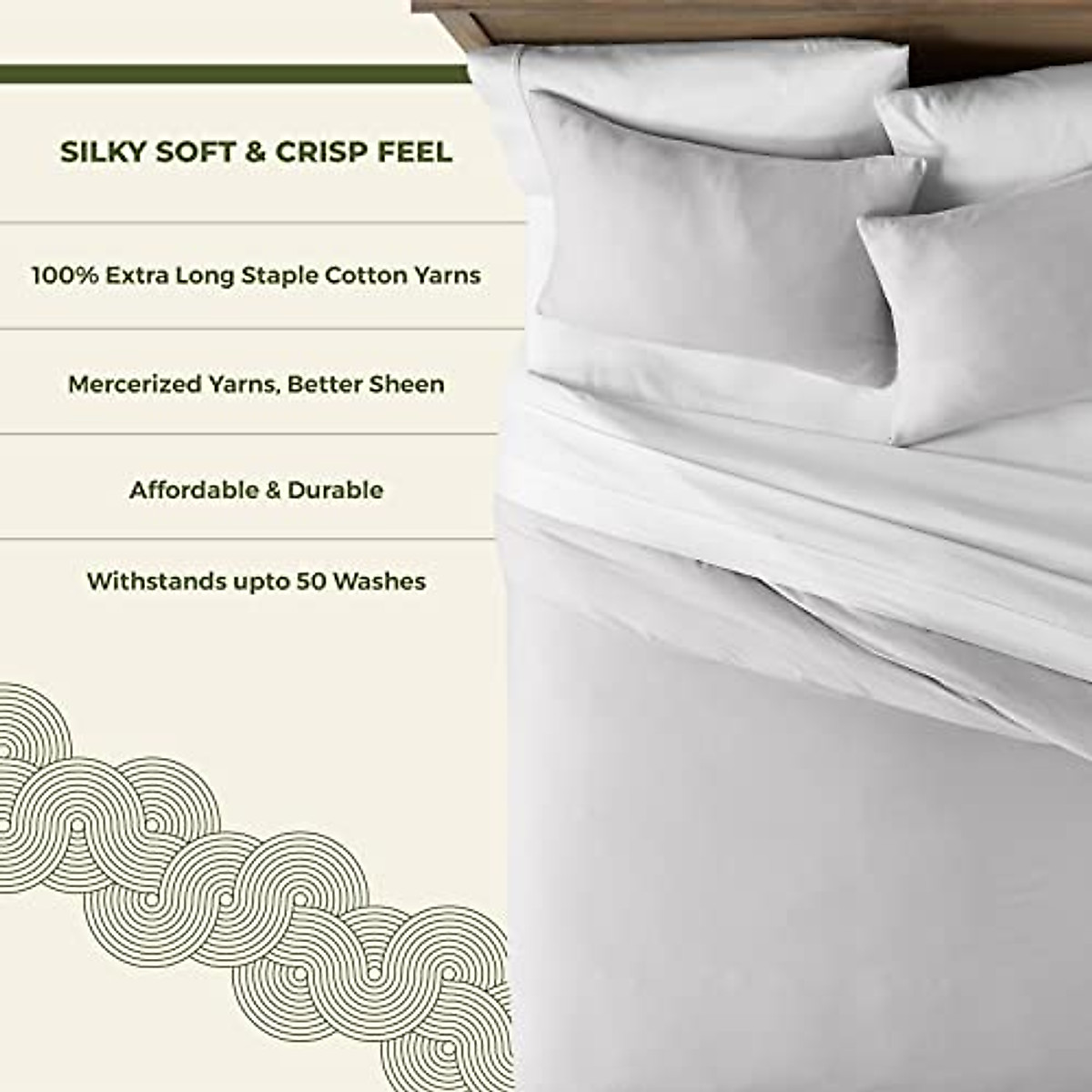 Mayfair Linen Queen/Full Duvet Cover, 600 Thread Count Sateen 3Pc Egyptian Cotton Duvet Cover Set, 100% Pure Cotton Comforter Cover, 2 Pillow Shams, Zipper Closure, 7 Corner Ties - (Silver)