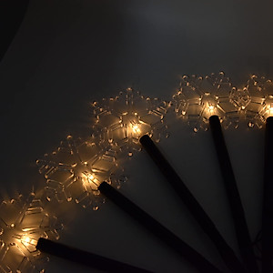 Solar Light Snowflake, Snowflake Shape Practical Solar Lawn Light for Courtyardsyard for Home for Garden Landscape for Outdoor