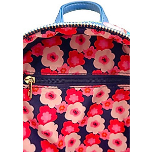 Loungefly X LASR Exclusive Disney Alice in Wonderland Golden Afternoon AOP Mini Backpack - Fashion Cute Purses Backpacks