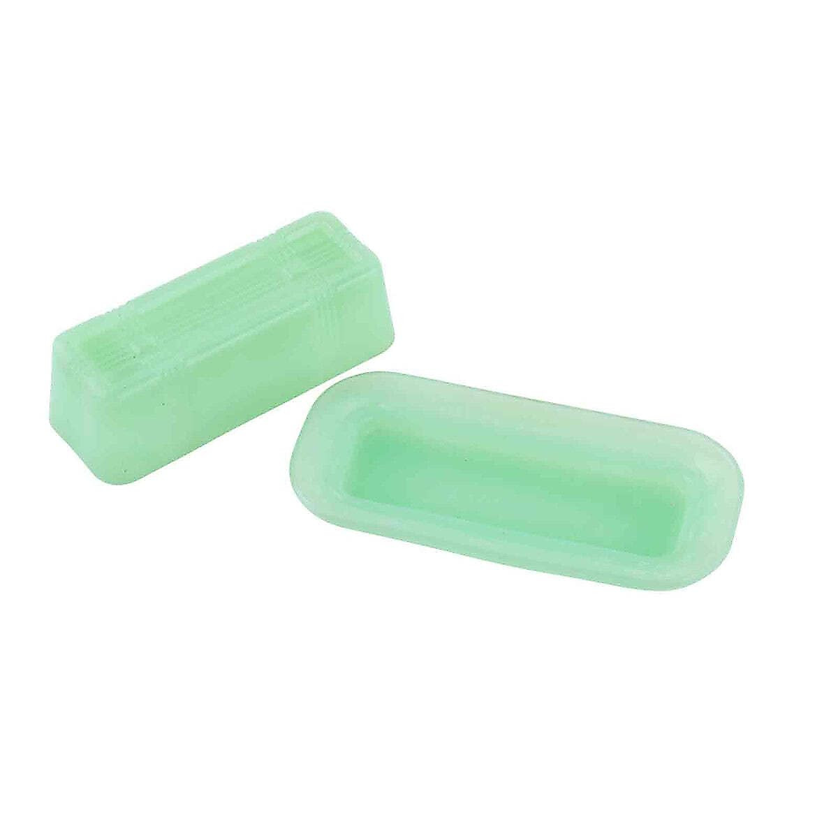 Tablecraft HJ124 Jadeite Glass Collection Butter Dish, 6.75 x 3.25 x 2.25, Green