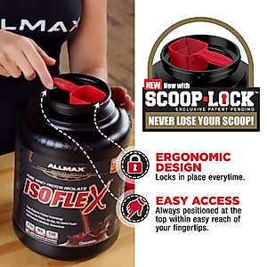ALLMAX Nutrition - ISOFLEX Whey Protein Powder, Whey Protein Isolate, 27g Protein, Chocolate, 5 Pound