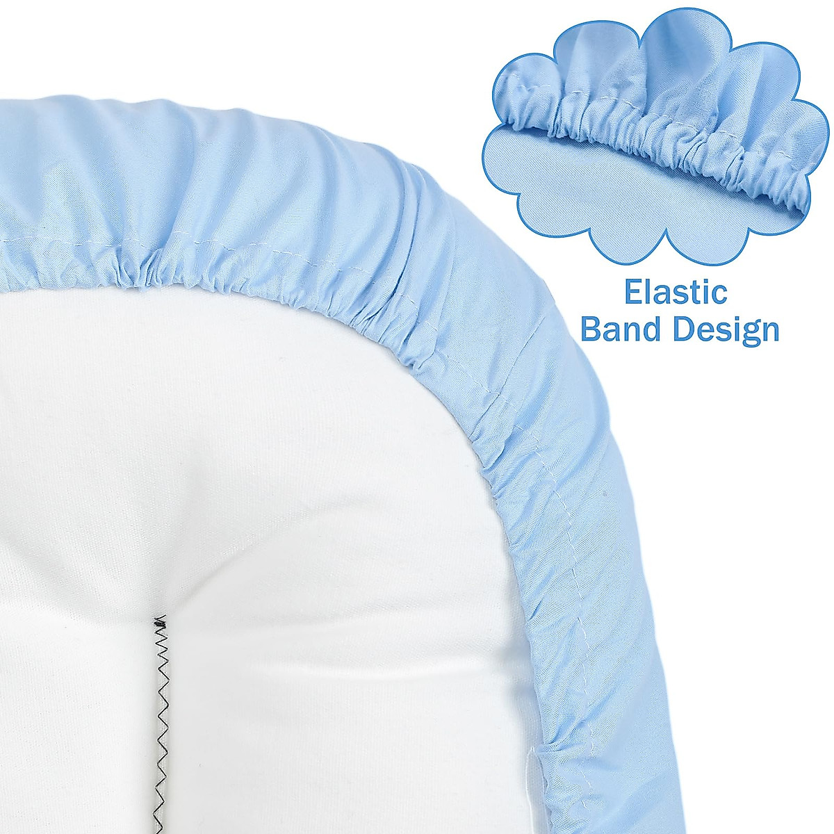 Preboun 10 Pack Bassinet Sheet for Baby Boys Girls Soft Cradle Sheets Microfiber Baby Bassinet Sheets Fit for Most Oval, Hourglass and Rectangular Mattress