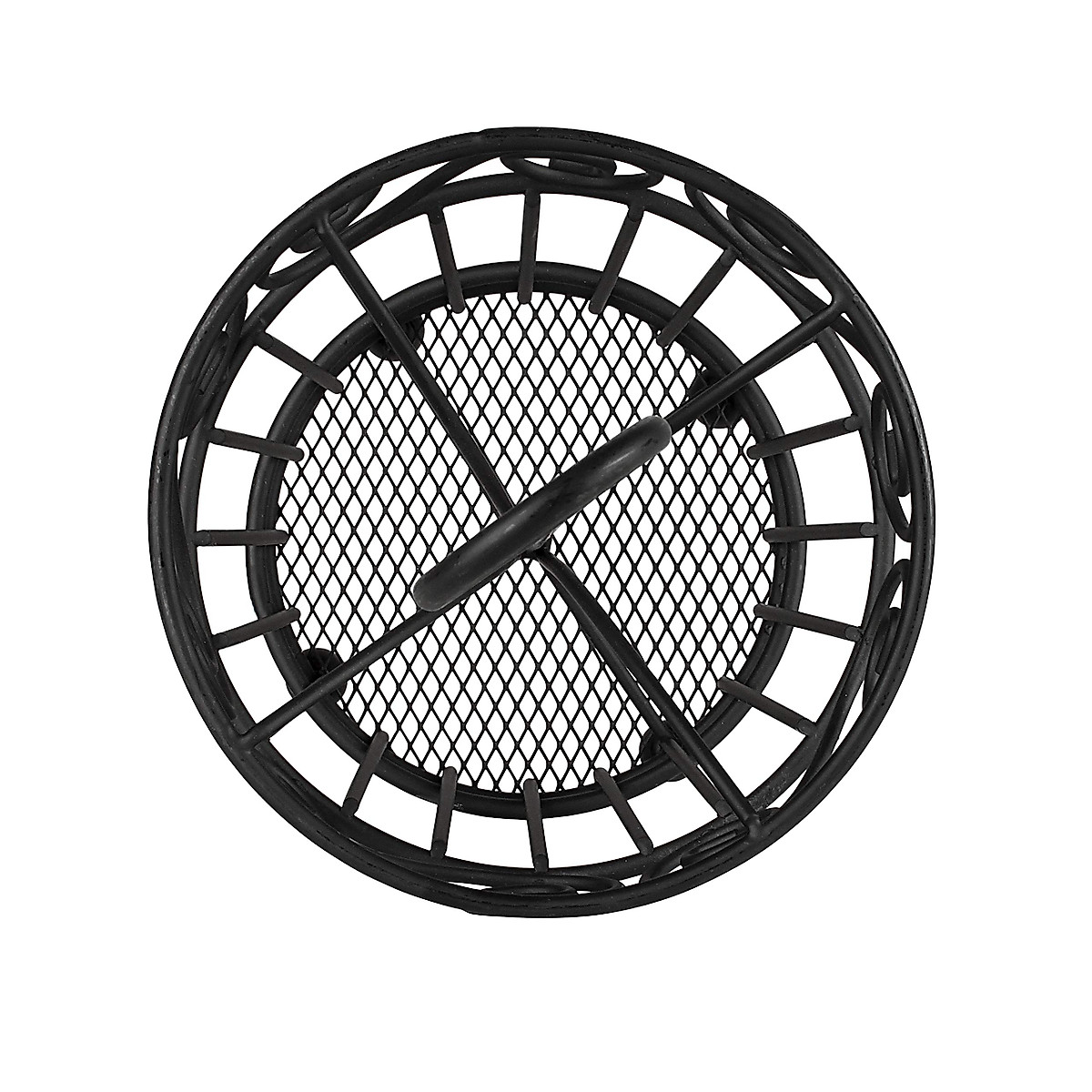 Spectrum Diversified Scroll Caddy Traditional Style Cutlery, Classic Dining Table Décor & Kitchen Organization, Silverware Holder with Handle, L x 5.25, W x 5.25, H x 11, Black