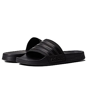 adidas Unisex Shower Slide Sandal, Core Black/Core Black/Core Black, 9 US Men