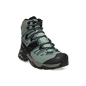Salomon Quest 4 Gore-TEX Hiking Boots for Women, Slate/Trooper/Opal Blue, 5.5