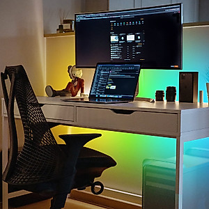 abtong USB Powered LED Strip Light TV Backlight 9.8FT/3M RGB Led Lights Waterproof USB Lights Strip with RF Remote TV/PC Background Bias Lighting Cuttable Strip Lights for Indoor DIY Decoration