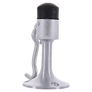 CRL Satin Chrome Finish Wall Mounted Heavy Duty Door Stop with Hook and Holder