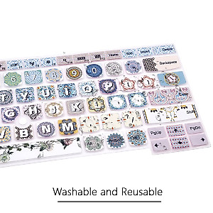 WYGCH Silicone Keyboard Cover for Lenovo IdeaPad ThinkPad E430,E430C,E435,E330,E335,E445,E435,S430,L330,T430U Protector Skin-Bohemian Style