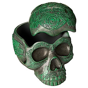 Spirit Halloween Disney's The Haunted Mansion Tabletop Skull | Officially Licensed | Home Décor | Horror Décor | Skull Decoration