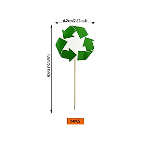 Garbage Truck Birthday Party Supplies Garbage Truck Cupcake Toppers for Trash Truck Waste Management Recycling Party Supplies