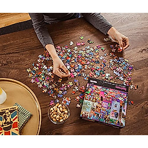 Daydreams '80s and '90s Pop Culture 1000-Piece Jigsaw Puzzle by Rachid Lotf | Educational Brain Teaser, Nostalgic Retro Toys & Games for Kids, Building Kit Activities | 28 x 20 Inches
