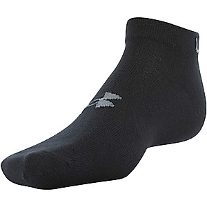 Under Armour Men's Essential Lite Low Cut Socks, 6-Pairs , Black , Large
