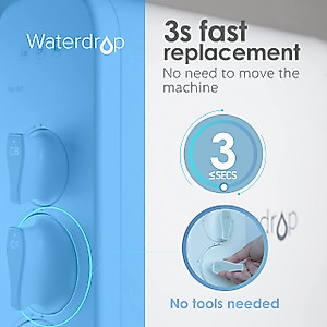 Waterdrop WD-G3-CF Filter, Replacement for WD-G3-W, WD-G3P600 and WD-G3P800-W Reverse Osmosis System, 6-month Lifetime