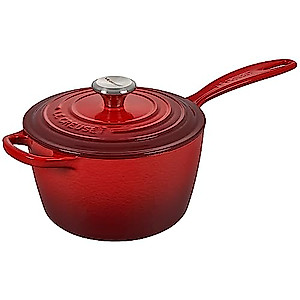 Le Creuset Enameled Cast Iron Signature Saucepan, 2.25 qt., Cerise