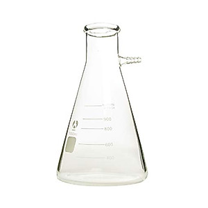 American Educational Clear Borosilicate Glass 1000mL Bomex Filtering Flask