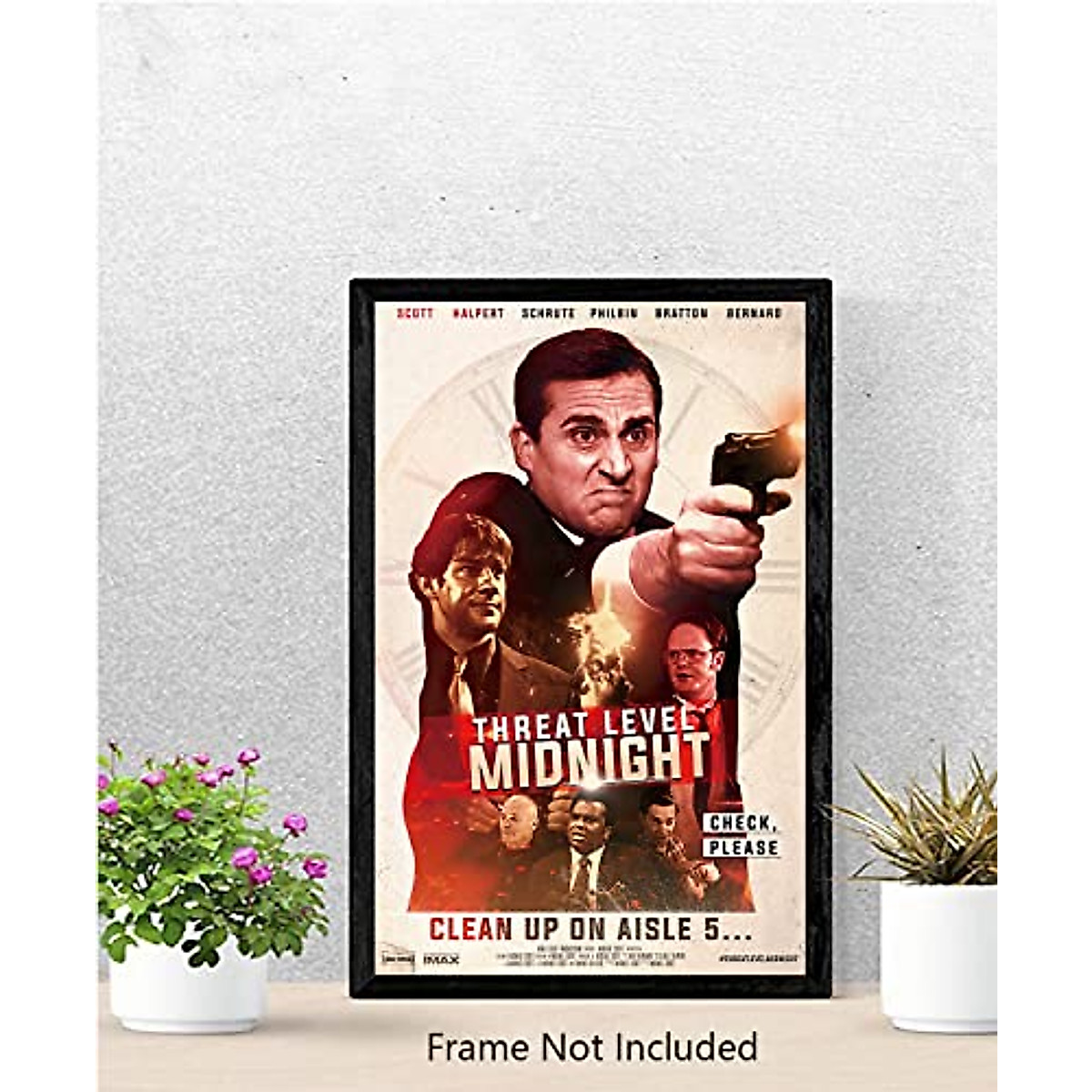 UpdateClassic Threat Level Midnight Gaming Poster and Prints Unframed Wall Art Gifts Decor 11x17 Style 02 for Office