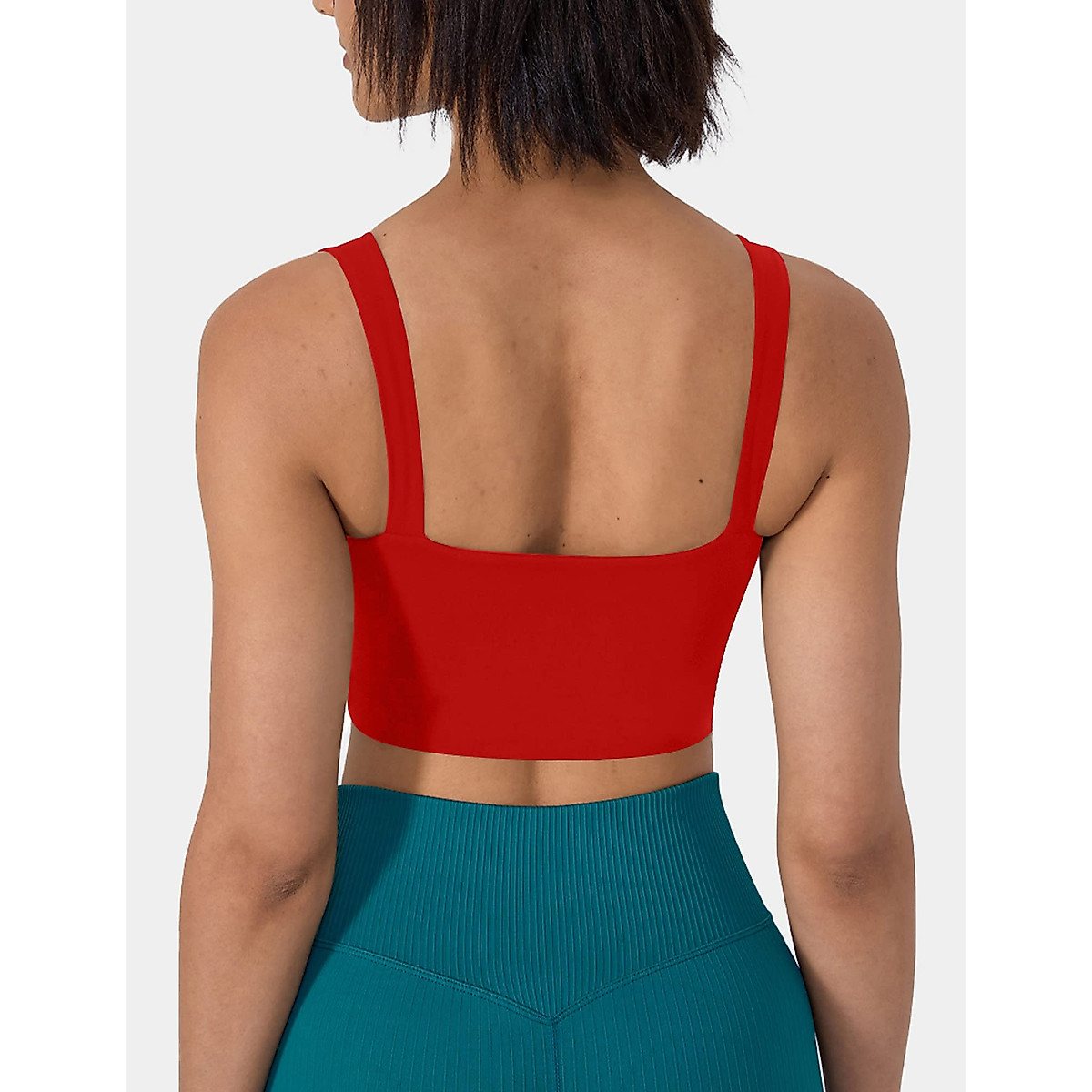 cailami Women's Sexy Sleeveless Deep V Neck Cropped Tank Tops Front Knot Twist Crop Top,Small, Red