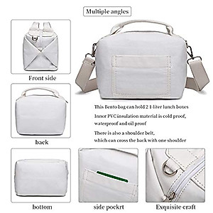 NOL Natural Organic Lifestyle Lunch Bag Women Insulated Bento Bags Cooler Leakproof Reusable Lunch Box