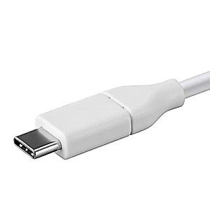 Monoprice USB & Lightning Cable - 0.5 Meter - White | 2.0 USB-C to USB-C 3A 480 Mbps - Select Series