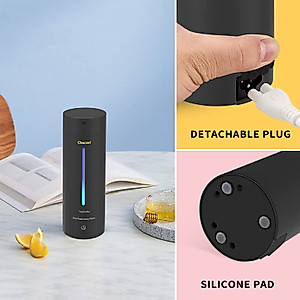 CHACEEF Mini Rice Cooker 2-Cups Uncooked, 1.2L Portable Non-Stick Small Travel Rice Cooker, Green & CHACEEF Travel Electric Kettle, 350ml Small Portable Kettle with 304 Stainless Steel