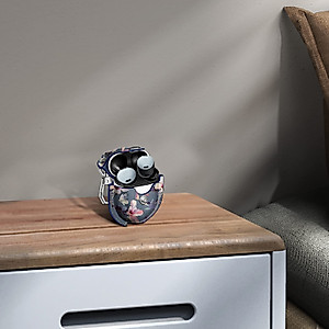 Fintie Protective Case for Google Pixel Buds Pro 2 (2024) / Google Pixel Buds Pro (2022), Premium PU Leather Slim Fit Metal Snap Closure Portable Cover Skin with Keychain, Blooming Hibiscus