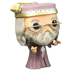 Harry Potter - Albus Dumbledore with Wand Funko Pop! Vinyl Figure (Bundled with Compatible Pop Box Protector Case), Multicolor, 3.75 inches
