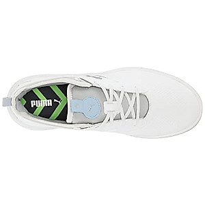 Puma Golf Women's IGNITE MALIBU WMNS Golf Shoe, PUMA White-PUMA Silver-Lucite, 9