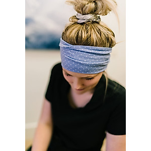 Maven Thread Dentist, 4 inch Workout Headbands for Women, Non Slip Sweatbands for Women, Sports Running Headband for Exercise, Gym Hairband Athletic Workouts and Yoga, 2 Pack