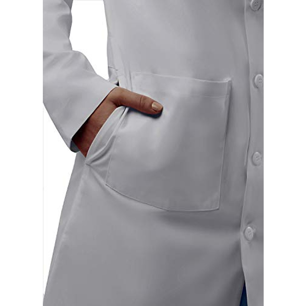 Adar Universal Unisex Lab Coats - Classic 39" Lab Coat - 803 - Silver Gray - 38