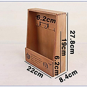 Tauzveok Decorative Shelf Wall Porch bar Restaurant Cafe Wall Hanging Creative Wall Hanging Wall Decoration,Brown