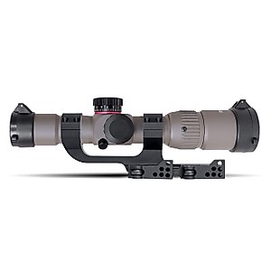 Monstrum G2 1-4x24 First Focal Plane FFP Rifle Scope with Illuminated BDC Reticle | Flat Dark Earth | ZR302 Quick Release Scope Mount | Bundle