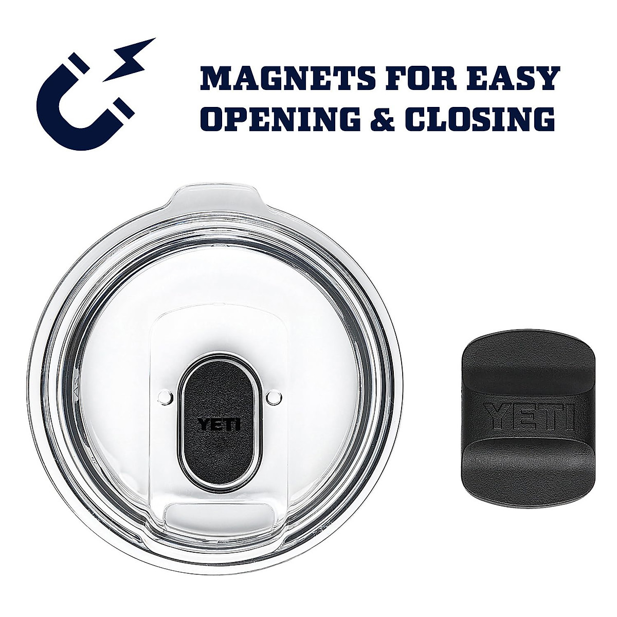 YETI Rambler 16 oz Stackable Tumbler, Vacuum Insulated, Stainless Steel with MagSlider Lid, Black