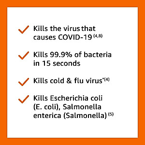 Amazon Basics Disinfecting Wipes, Lemon Scent & Fresh Scent, Sanitizes/Cleans/Disinfects/Deodorizes, 85 Count: Pack of 3 (Previously Solimo)