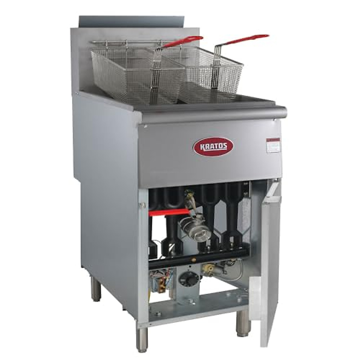 Kratos 29Y-012 Commercial Restaurant Gas Floor Fryer - Five Burners - 70 to 100 lb. Capacity - Natural Gas