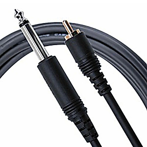 Mogami PURE PATCH PR-06 Professional Audio Adapter Cable, 1/4" TS Male Plug and RCA Male Plug, Straight Connectors, 6 Foot