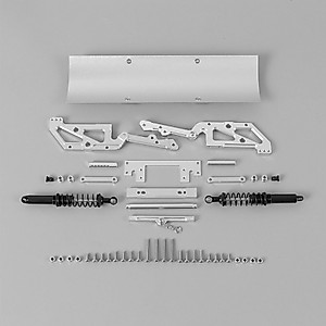 RXZIXYL RC Car Blade Snow Plow Metal Snow Shovel for 1/10 RC Crawler TRX4 TRX6 Axial SCX10 90046 03007 RGT 86100