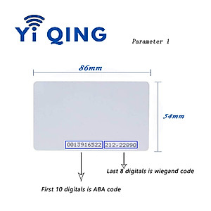 40pcs RFID 125KHz Proximity ID Card Compatible with EM4100 TK4100 (0.8mm) with UID Series Number for Access Control System,Key Card,Membership Card