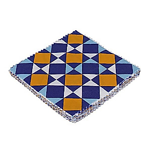 Print Precut 5-inch Cotton Fabric Quilting Squares Charm Pack DIY Patchwork Sewing Craft-