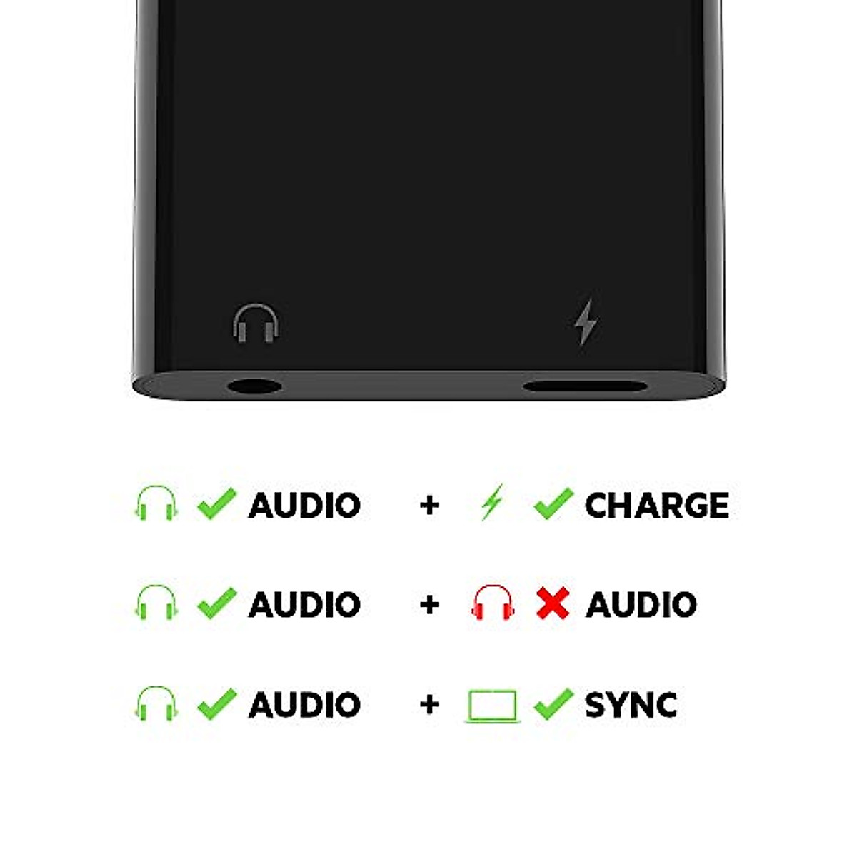 Belkin RockStar 3.5mm Audio + USB-C Charge Adapter (USB-C Audio Adapter for Note10, Pixel 3, Pixel 3XL, Ipad Pro and More)
