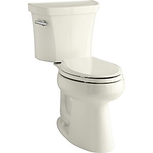 Kohler K-3889-96 Highline Comfort Height 1.28 gpf Toilet, 10-inch Rough-In, Biscuit