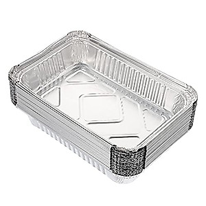 Waytiffer 20Pack Drip Pans Compatible with Weber Grills Spirit Gas Grills, Q Grills, Genesis and Genesis II LX 200 300 Series,Disposable Aluminum Foil BBQ Grease Trays, 8.5 x 6 Inch